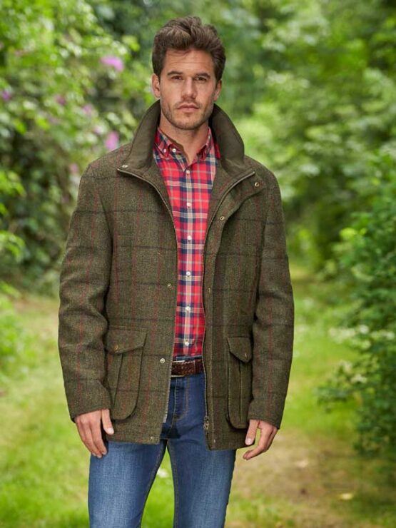 Harris Tweed Aktentasche Arran Mustard – The Tweed Shop